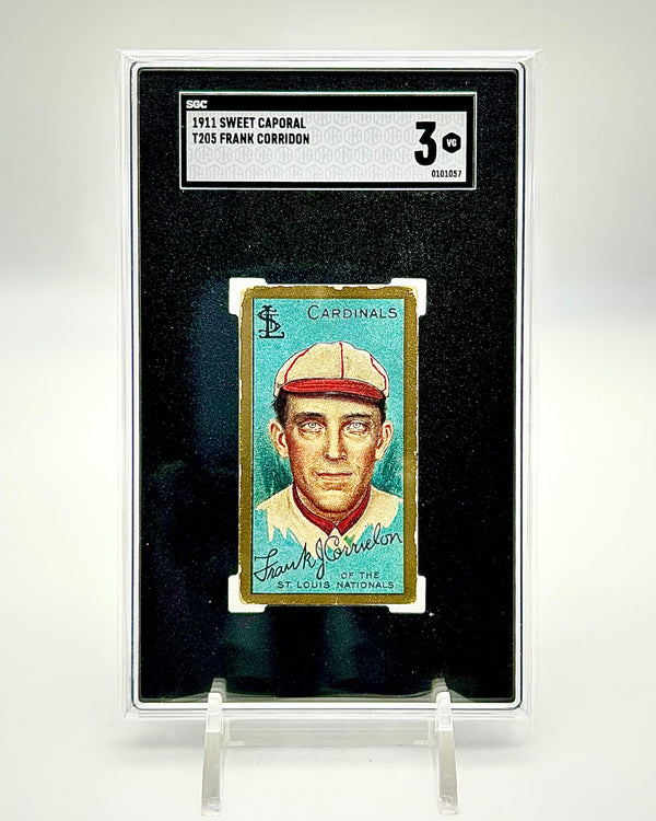 1911 Sweet Caporal: T205 Frank Corridon (SGC 3) – RL Sports Cards